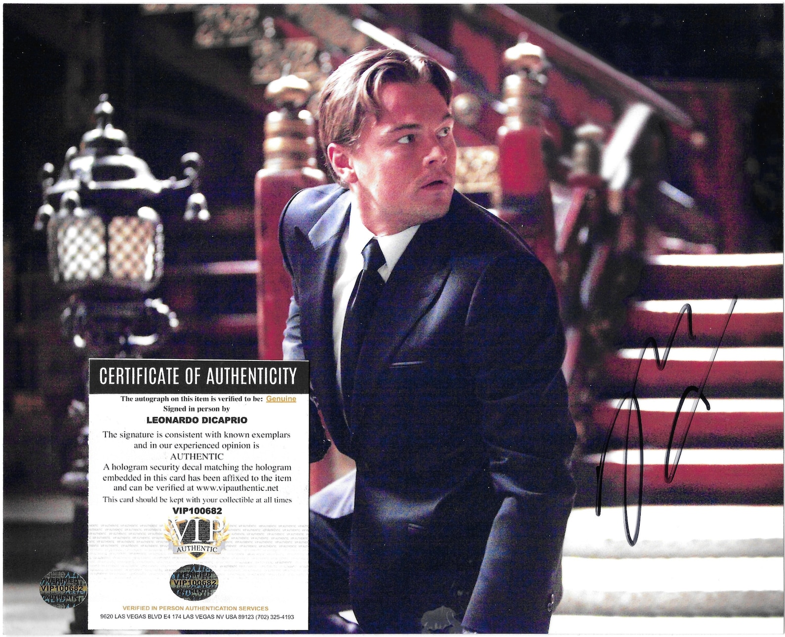 Leonardo Dicaprio Hand Signed 8x10 Photo Hologram COA Inception Movie ...