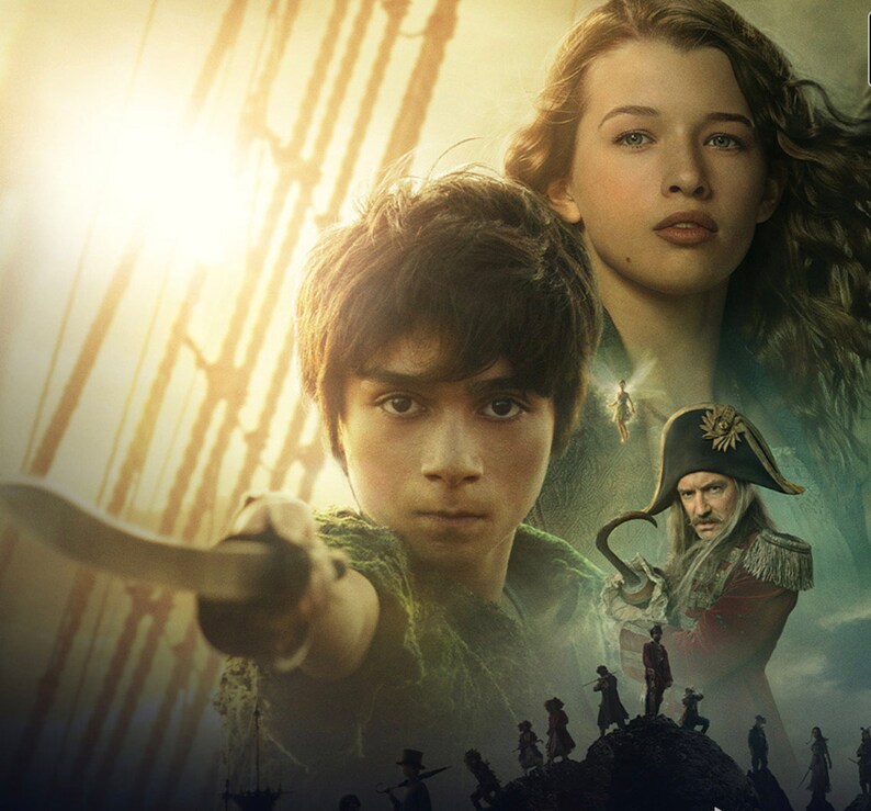 Peter Pan & Wendy Movie Payoff Poster Double Sided Mirror Image 27x40 ...