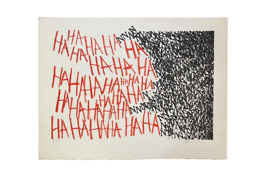 Ha Ha Lithograph Hand Signed Numbered by Marshall Borris NY Pop Artist ...