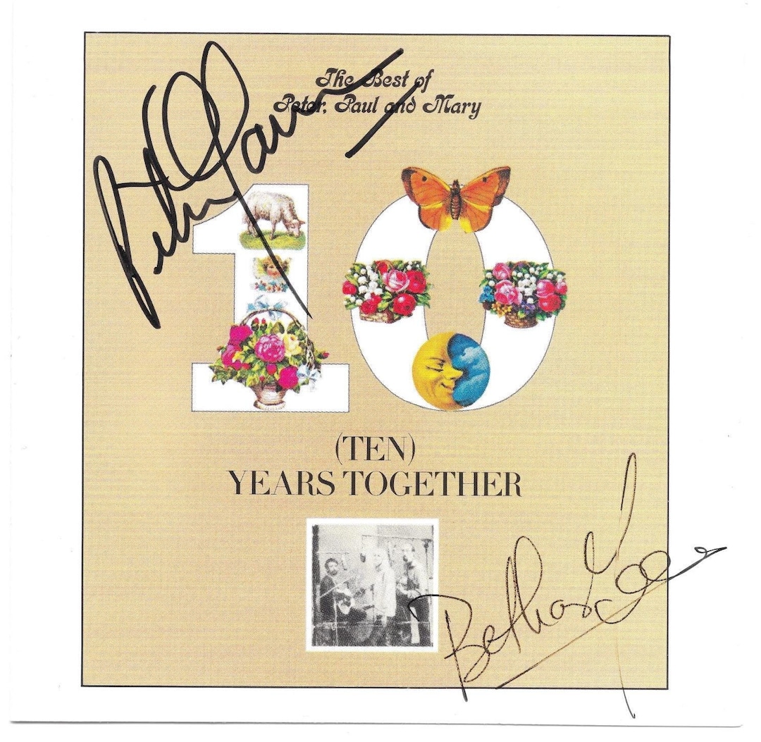 Peter Yarrow and Daughter Bethany Yarrow Signed CD: Best of Paul Mary ...