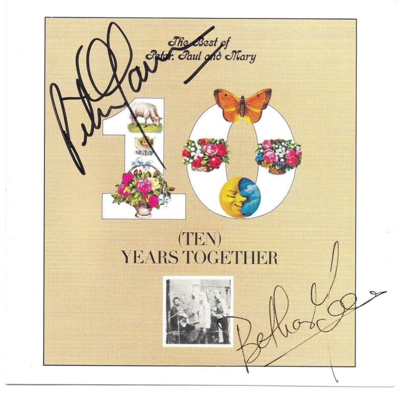 Peter Yarrow and Daughter Bethany Yarrow Signed CD: Best of Paul Mary ...