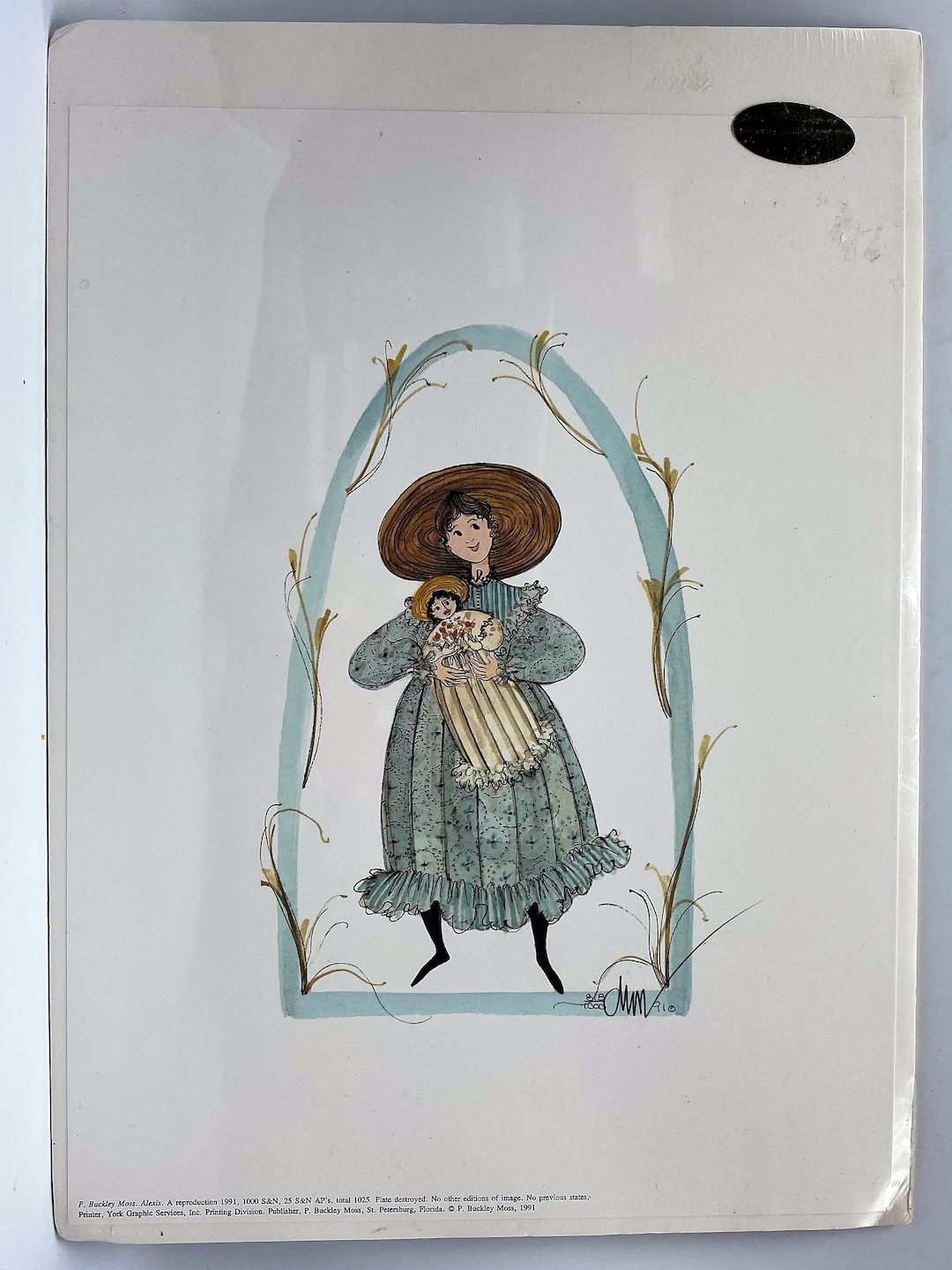 P. Buckley Moss Hand Signed Numbered Alexis Single Limited Edition ...