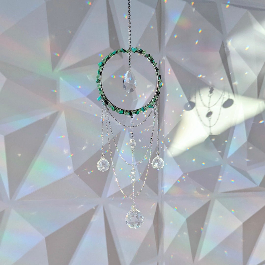 Witchy Window Suncatcher, Prism Birthday Gift for Her, Turquoise Home ...