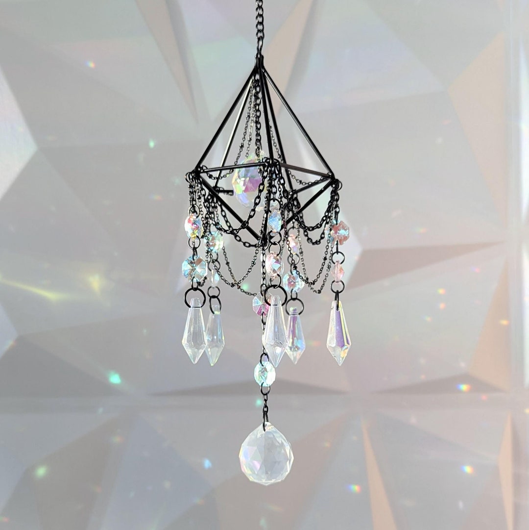 Radiant Suncatcher, Unique Prism Window Hanging, Handmade Decor, Birthday Gift - Celestial ...