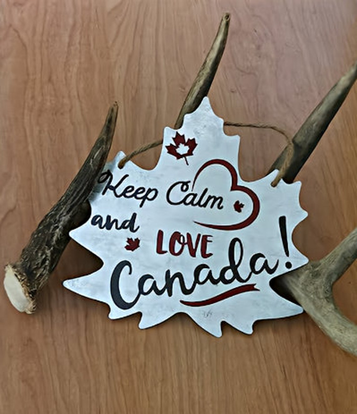 Canada Metal Sign, Maple Leave Sign, Galvanized Sign, Galvanized Metal ...