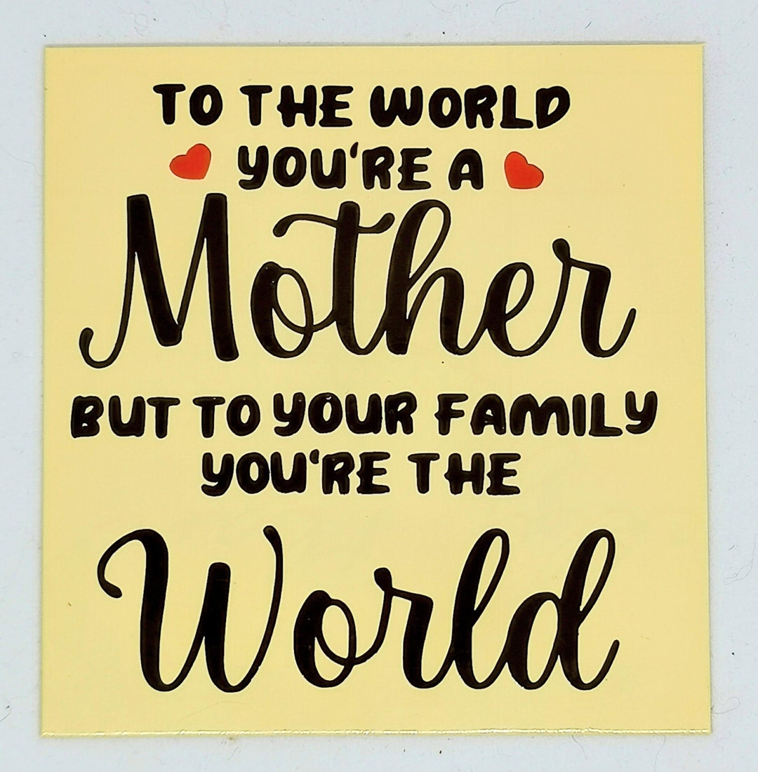 Magnet for a Mother, Magnet for Mom, Fridge Magnet for Mothers, Mothers ...