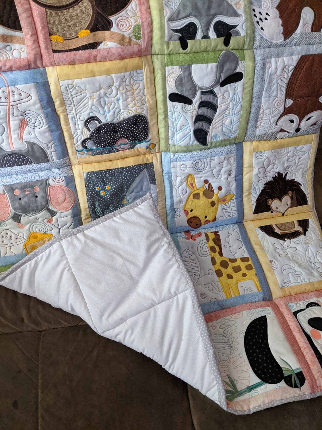 Handmade Baby Panel Quilt - Etsy