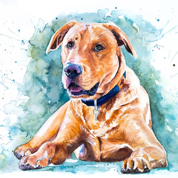 Red Labrador Painting - Etsy