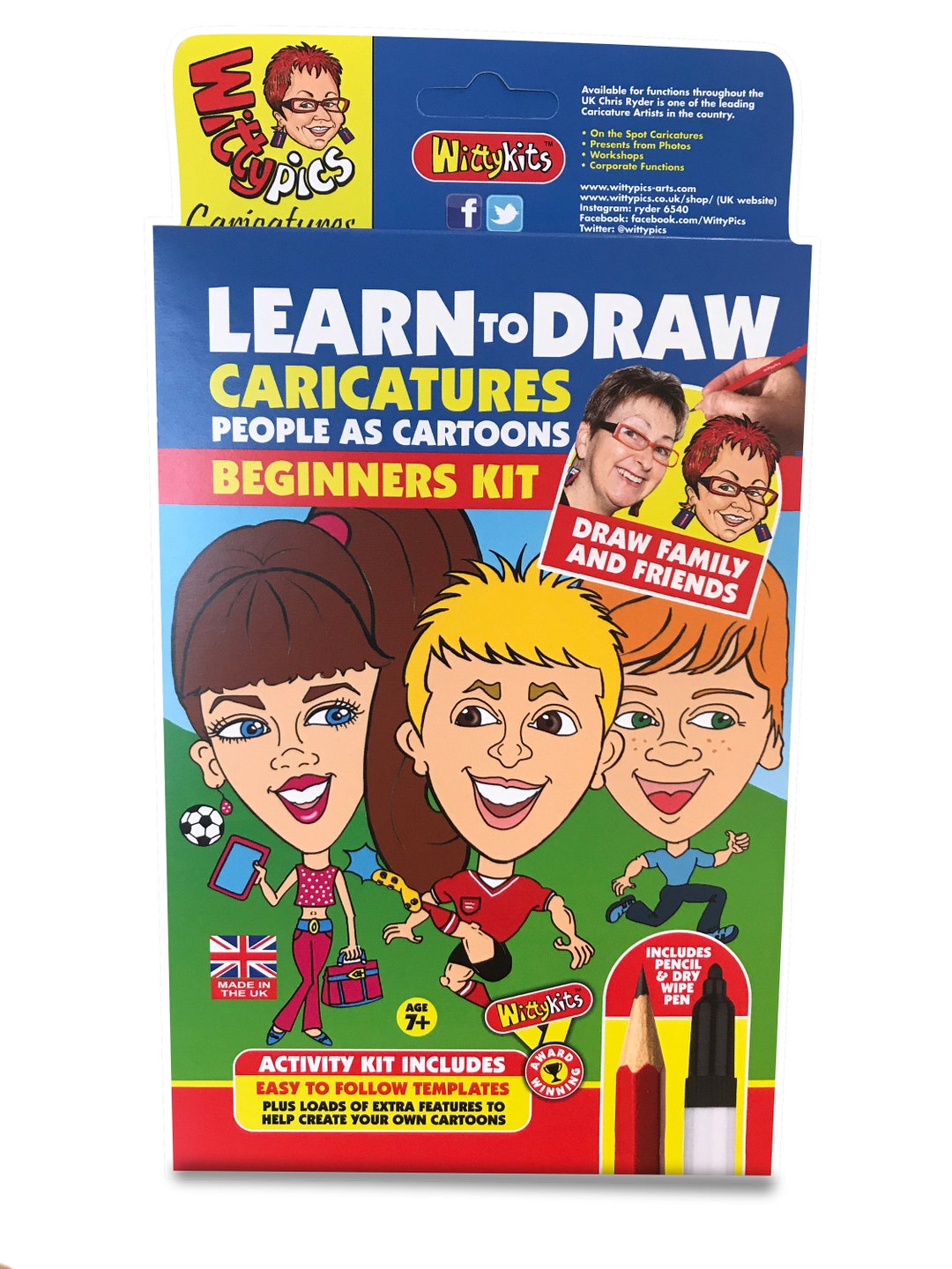 Learn to Draw Cartoon Faces This Kit Has All You Need to Get - Etsy