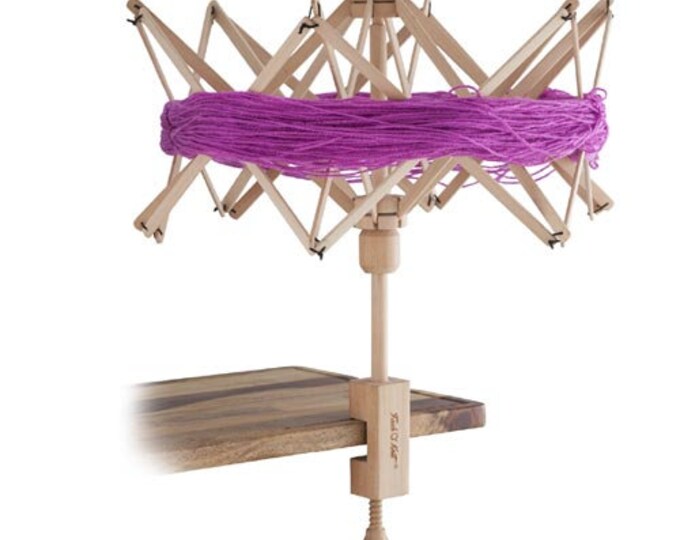 LARGE Wooden Umbrella Yarn Swift Wooden Yarn Winder Holder Skein Winder ...