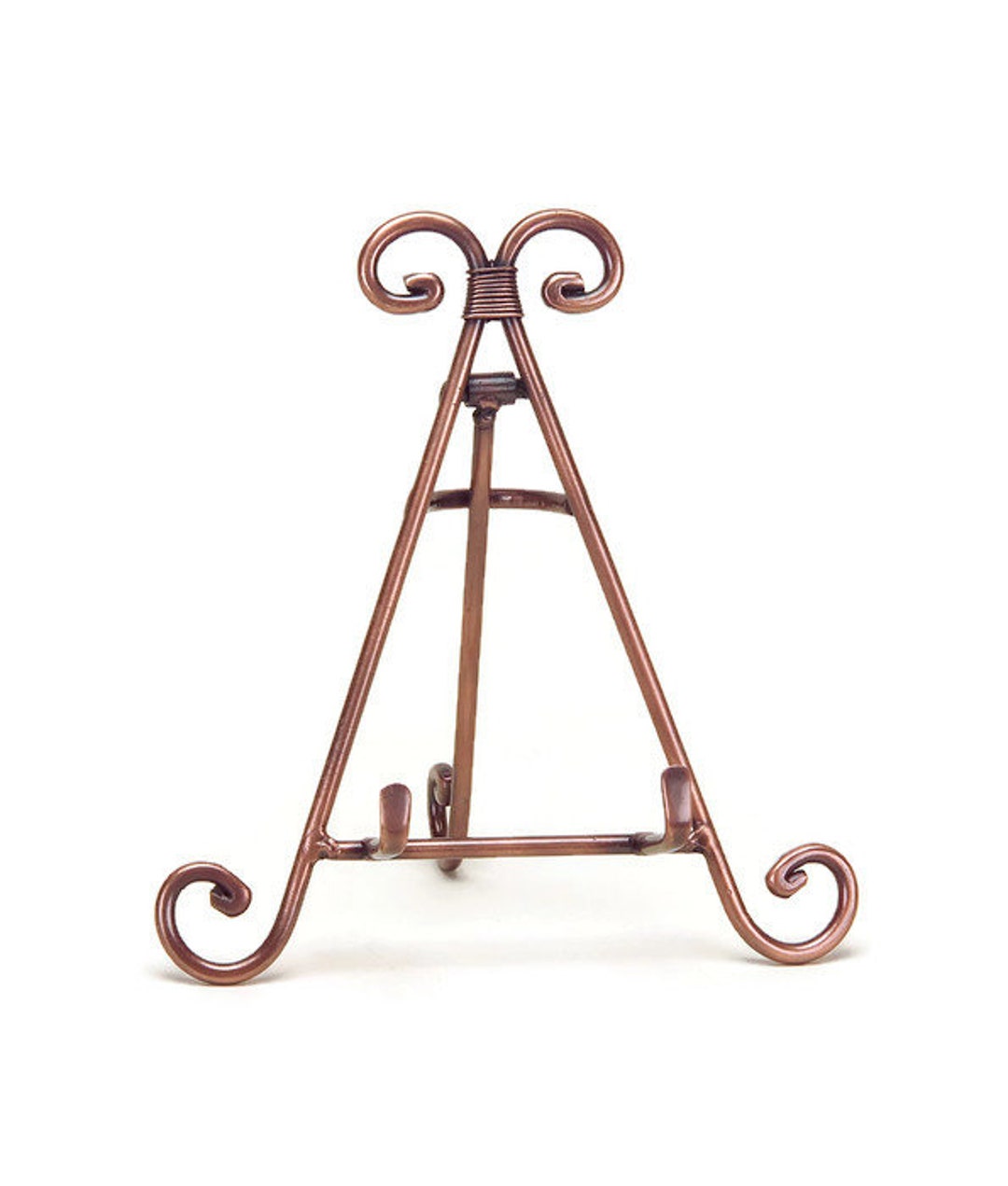 Decorative Metal Easel 7" Tall Display Stand- Copper, Iron, Antique ...