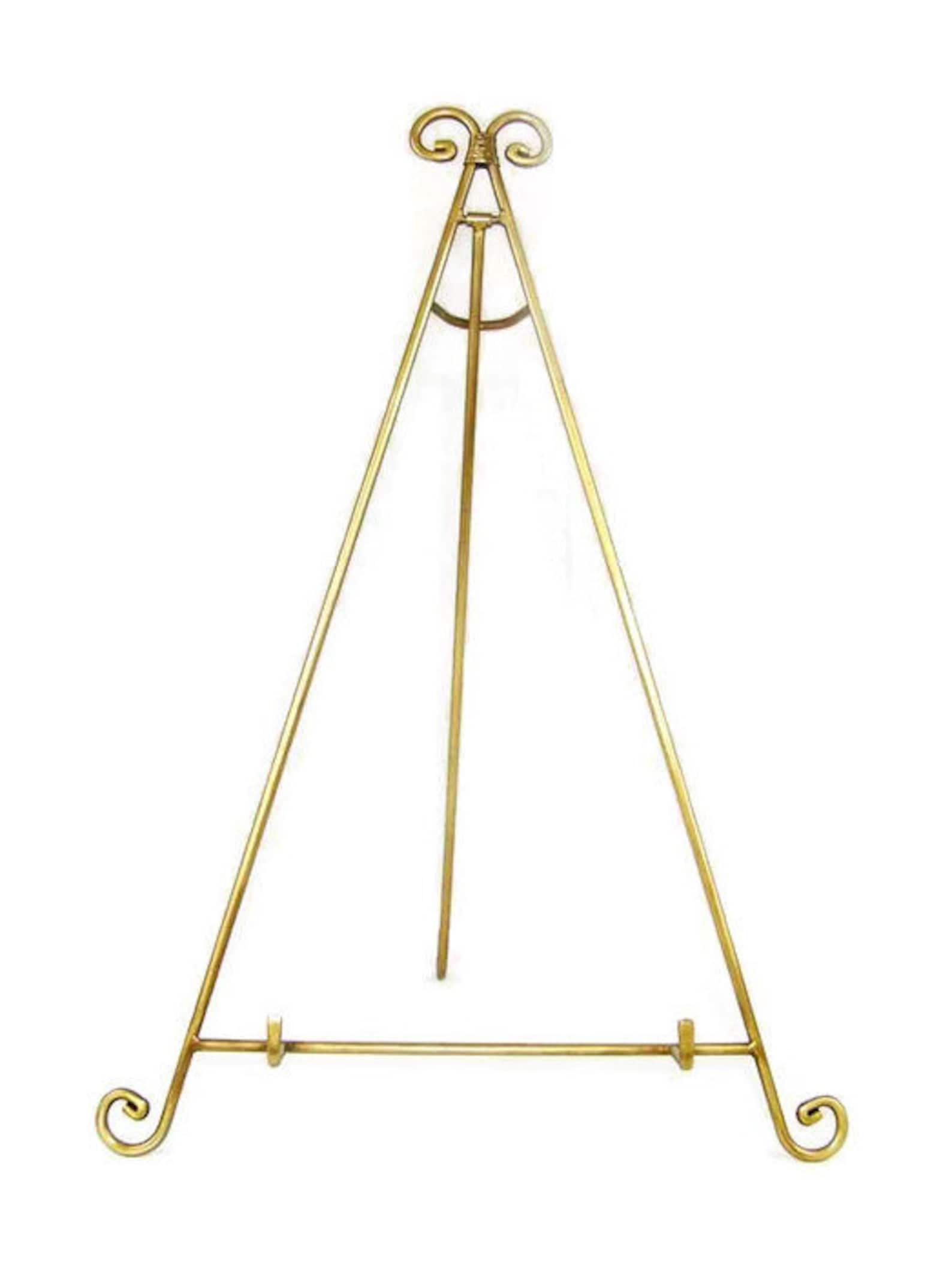 Decorative Metal Easel 25" Tall Display Stand- Iron, Copper, Antique ...