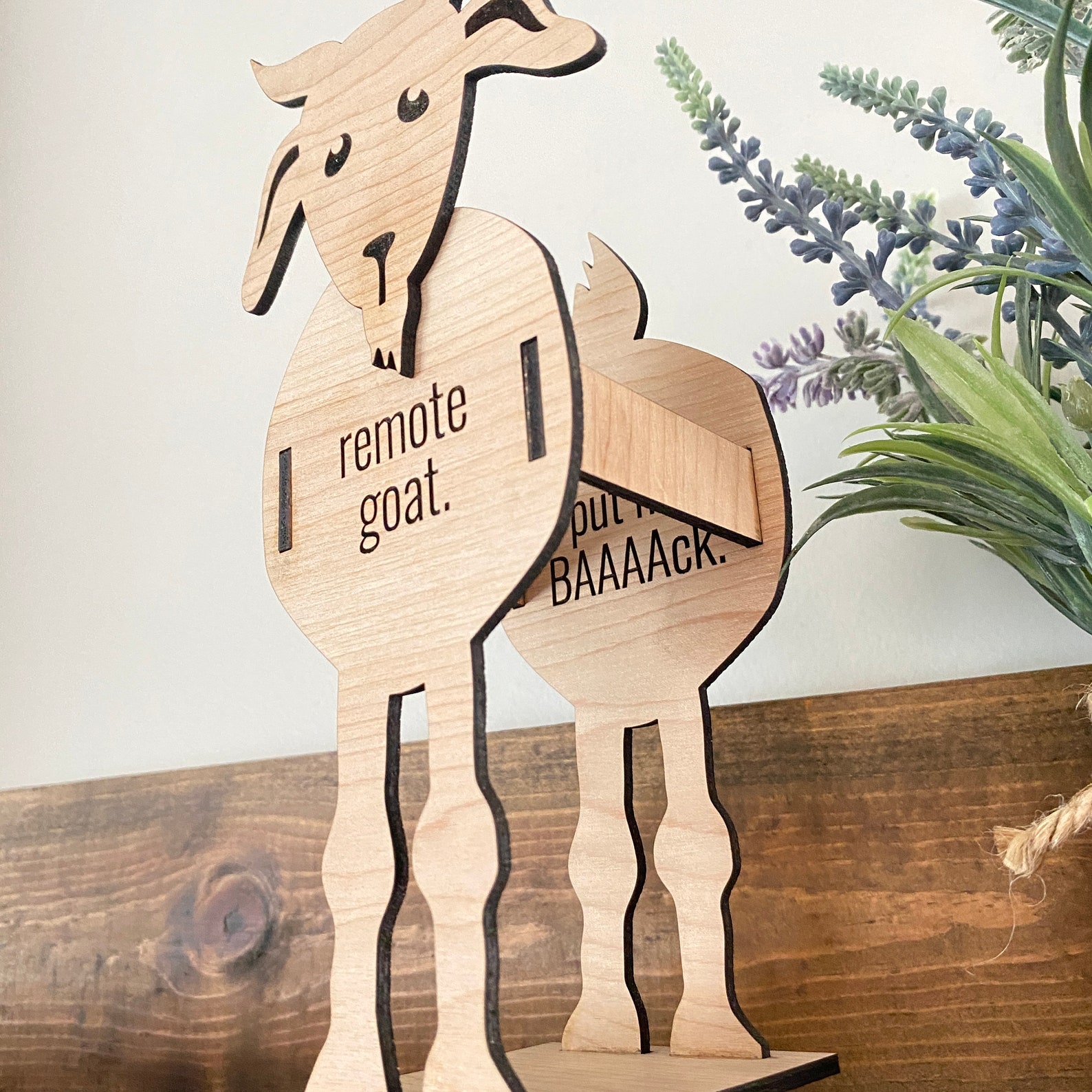 Remote Control Holder the Remote Goat Remote Caddy Gifts - Etsy