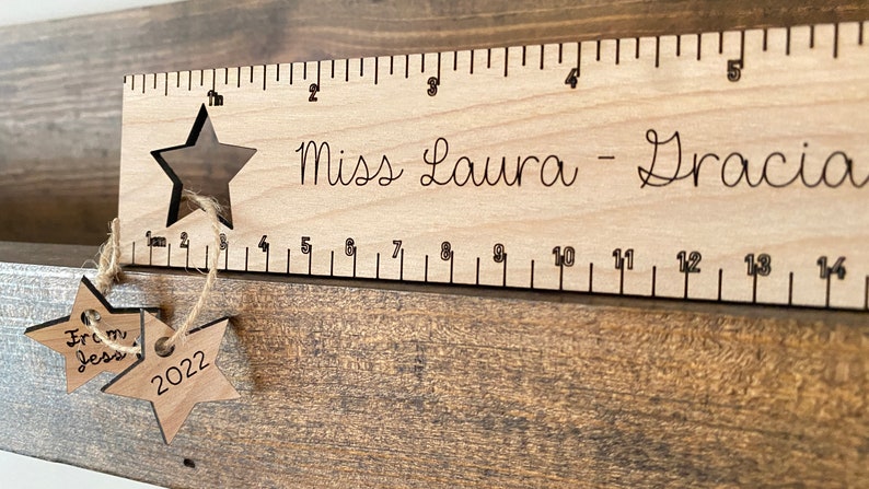 Teacher Appreciation Gift Personalized Ruler Thanks for - Etsy