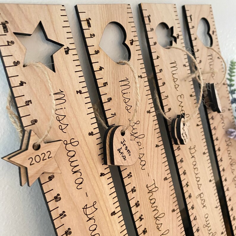 Teacher Appreciation Gift Personalized Ruler Thanks for - Etsy