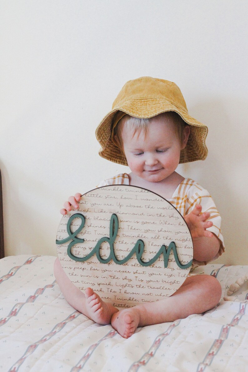 Nursery Name Sign Twinkle Twinkle Little Star Star Design - Etsy