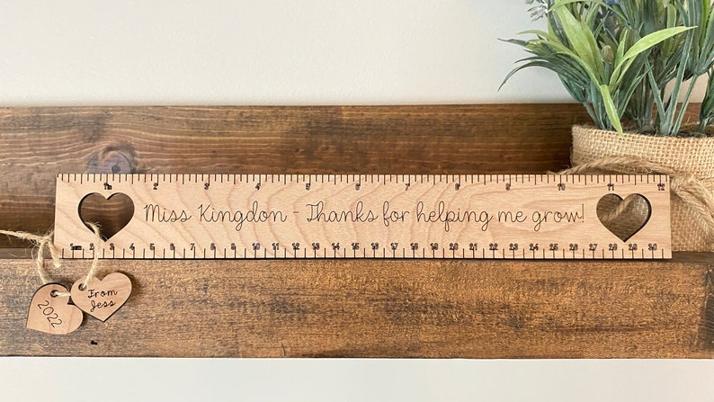 Teacher Appreciation Gift Personalized Ruler Thanks for - Etsy