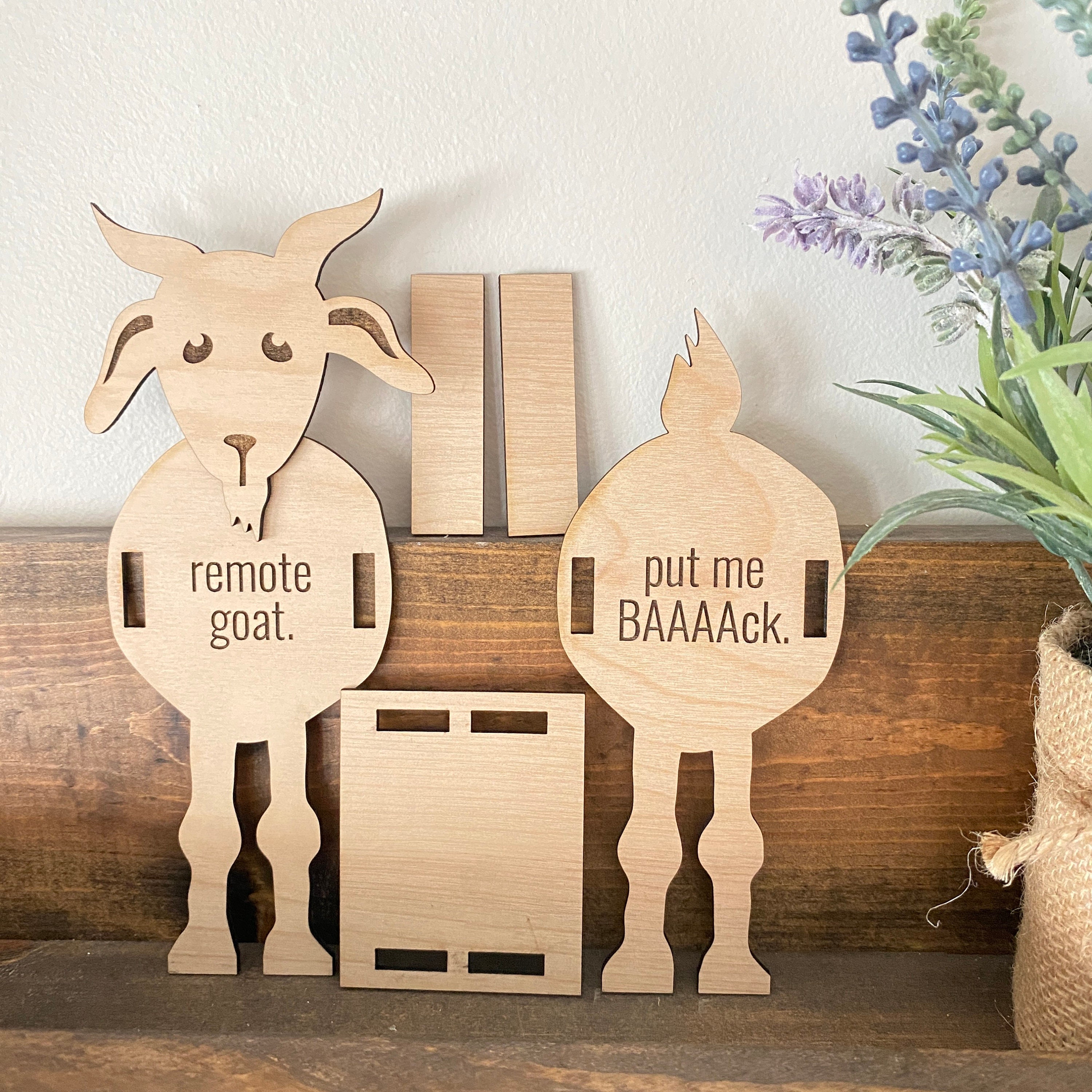 Remote Control Holder the Remote Goat Remote Caddy Gifts - Etsy