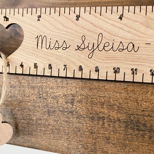 Teacher Appreciation Gift, Personalized Ruler, Thanks for Helping Me ...