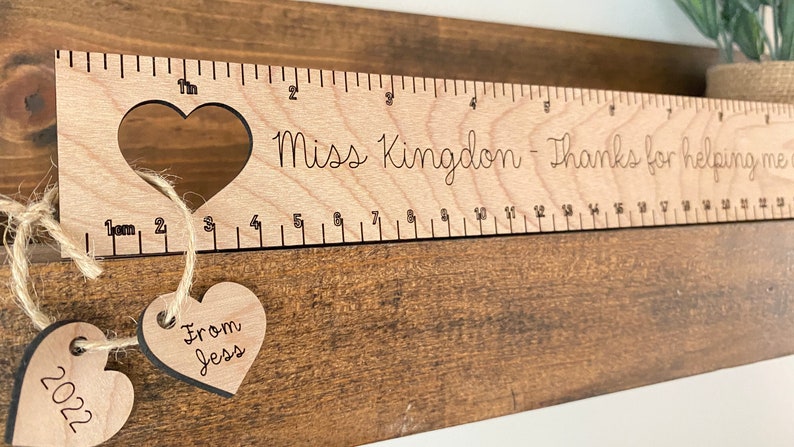 Teacher Appreciation Gift Personalized Ruler Thanks for - Etsy