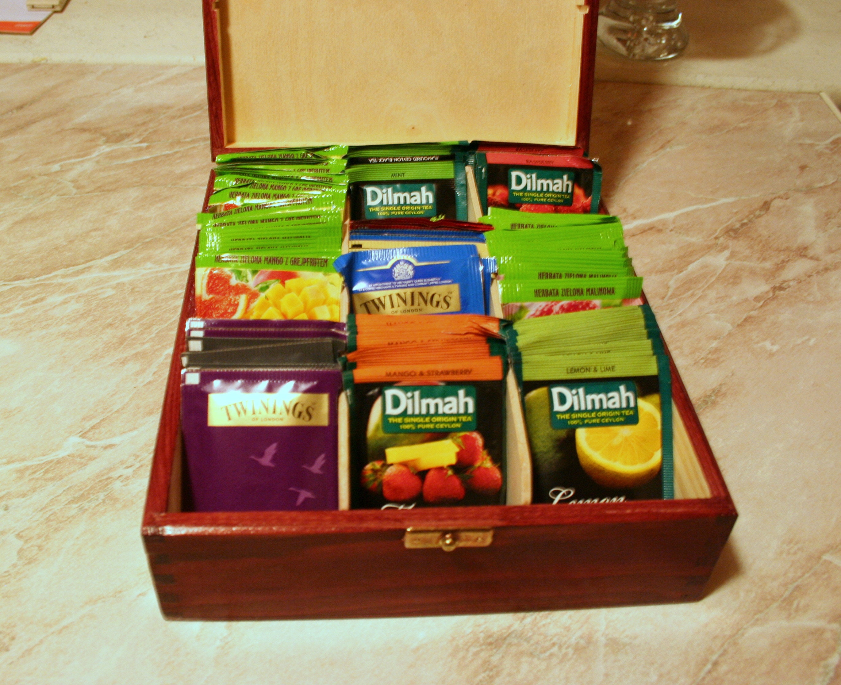 Big Wood Tea Box With Geisha Large Tea Box Wooden Storage | Etsy