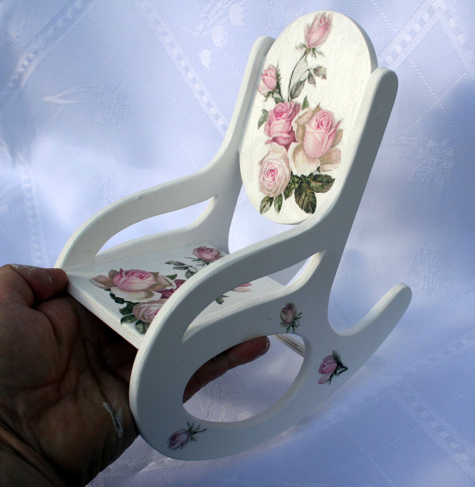 Rocking Chair for Doll Wooden Furniture Dollhouse Furniture - Etsy