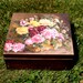 Wooden Box With Roses Floral Box Rose Design Box Keepsake - Etsy