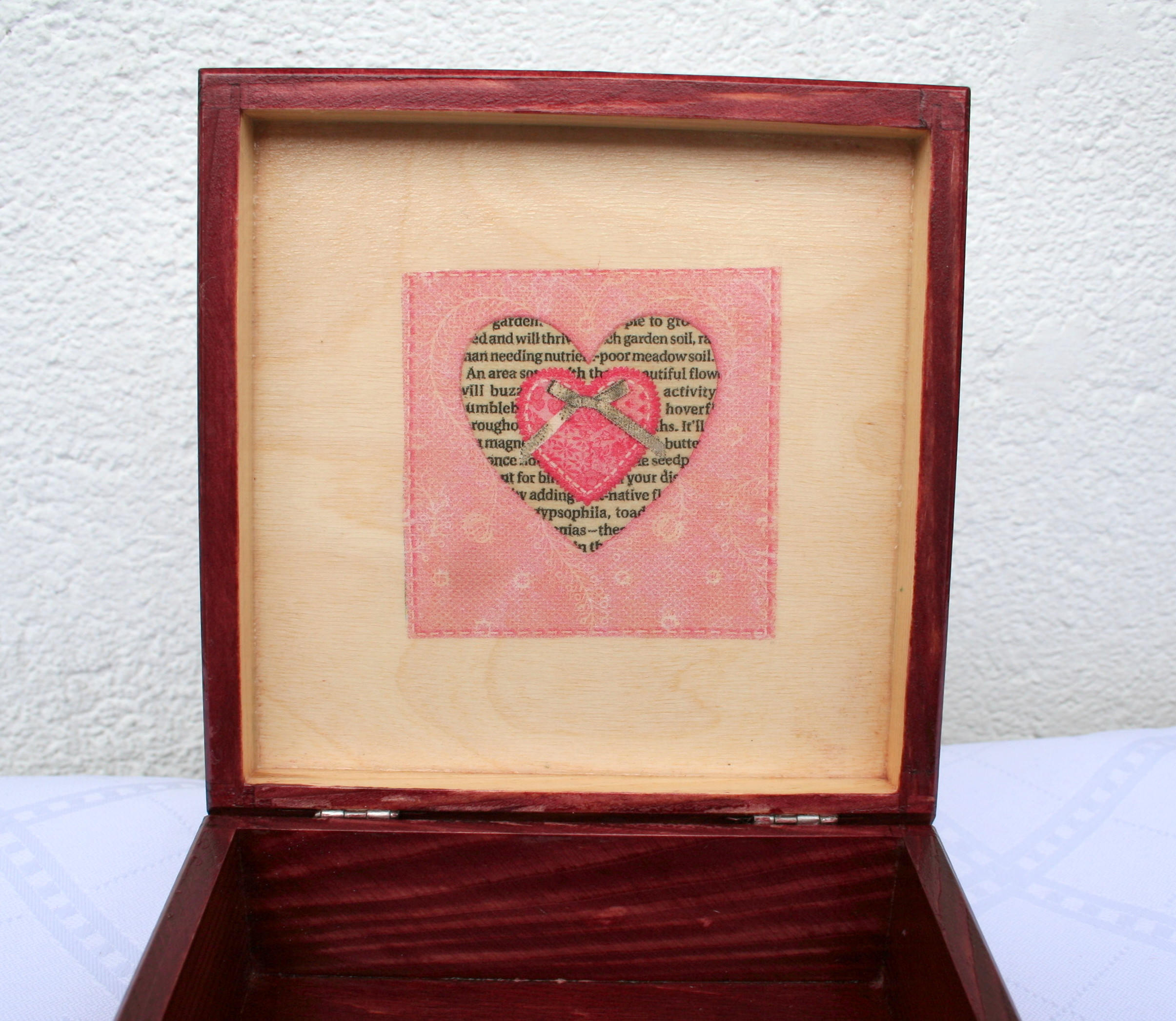 Wooden Box With Romantic Roses Floral Box Rose Design - Etsy