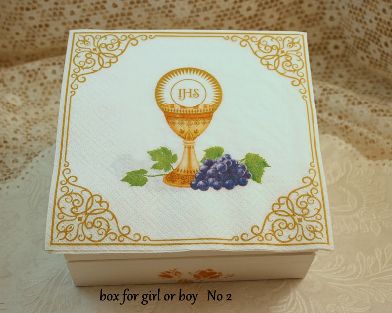 First Communion Box, Holy Communion Gift, 1st Communion Gift for Girl ...