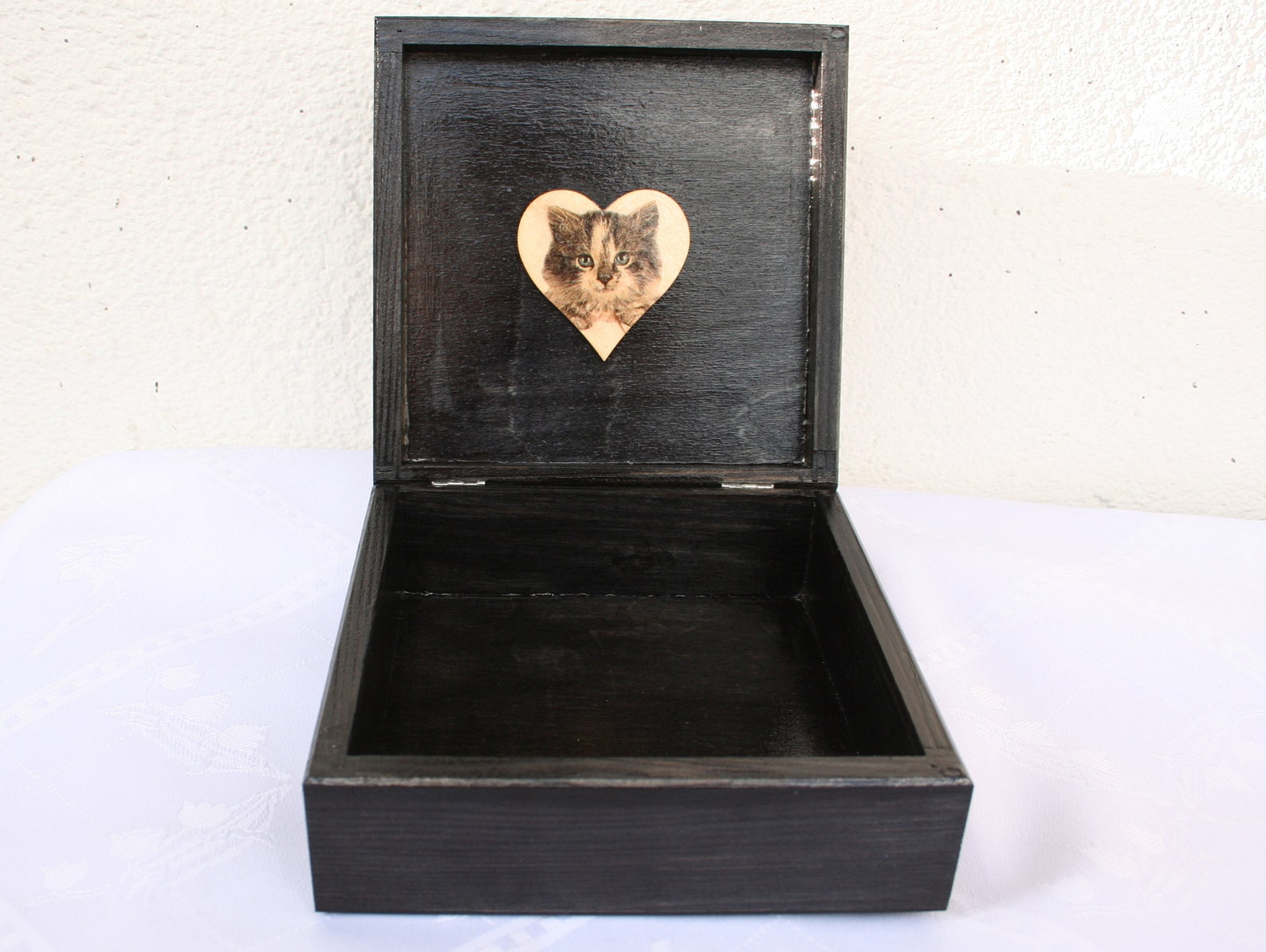 Jewelry Box Black Cat Box for Cat Lover Wood Box Black Cat | Etsy