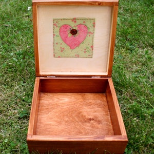 Wooden Box Angel, Box Angel With Heart, Keepsake Box, Jewerly Box ...