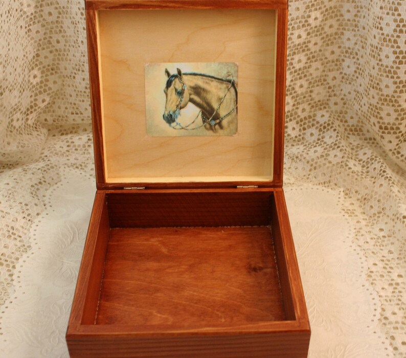 Horse Keepsake Box: Wooden Jewelry Organizer, Jockey Gift - Etsy