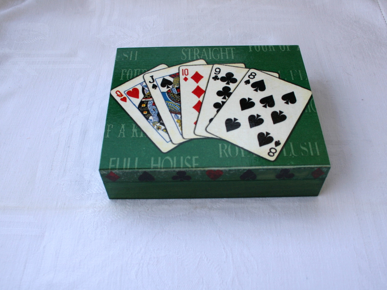 Playing Cards Box Box With Playing Cards Wooden Box Wooden - Etsy