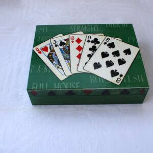 Playing Cards Box, Box With Playing Cards, Wooden Box, Wooden Playing ...