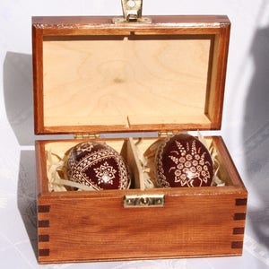 Wooden Box With Orchestra of Bunnies, Box With Easter Eggs, Box With ...