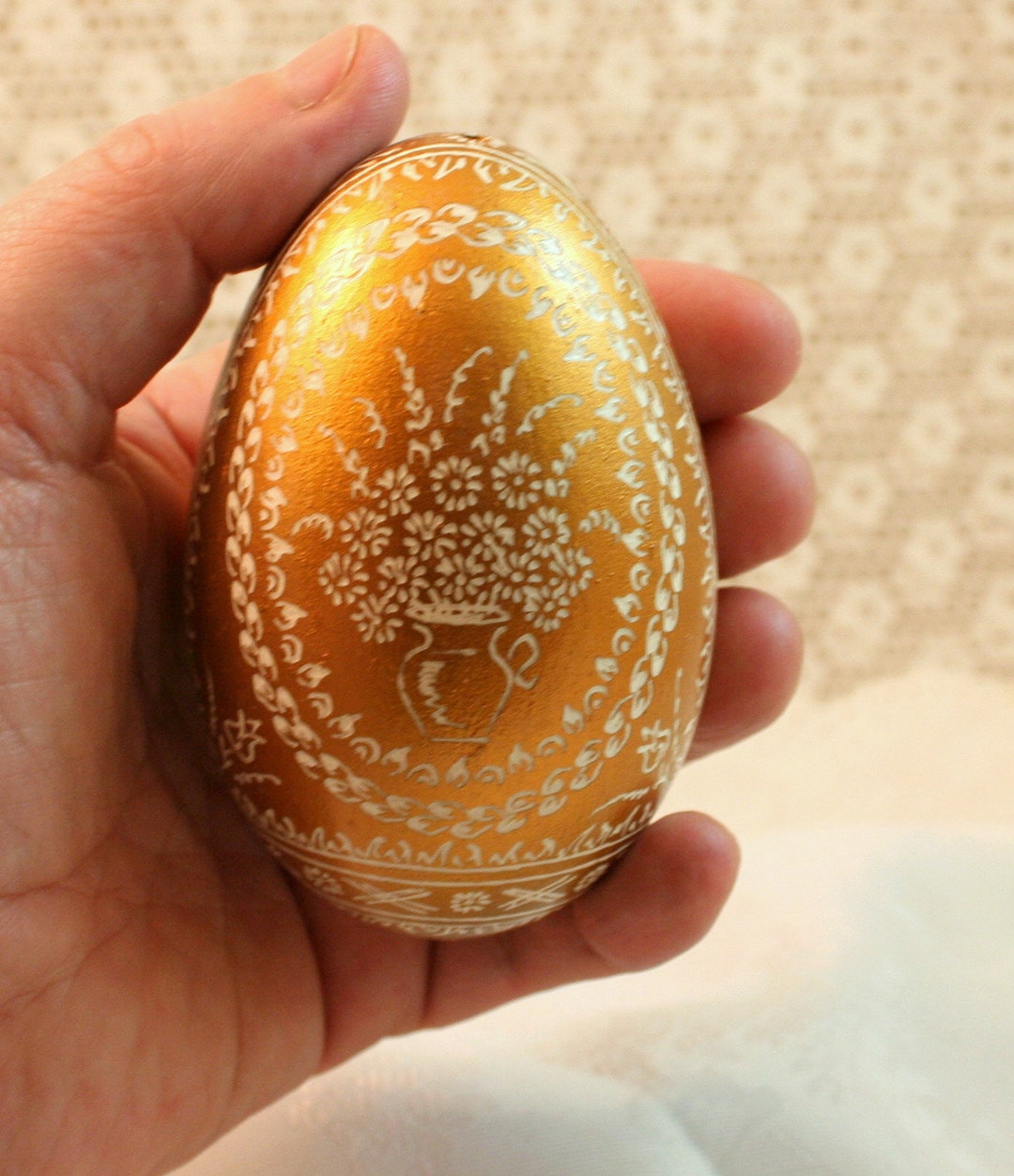 Golden Goose Eggs, Easter Eggs, Handmade Pysanky, Unique Eggs, Gold ...