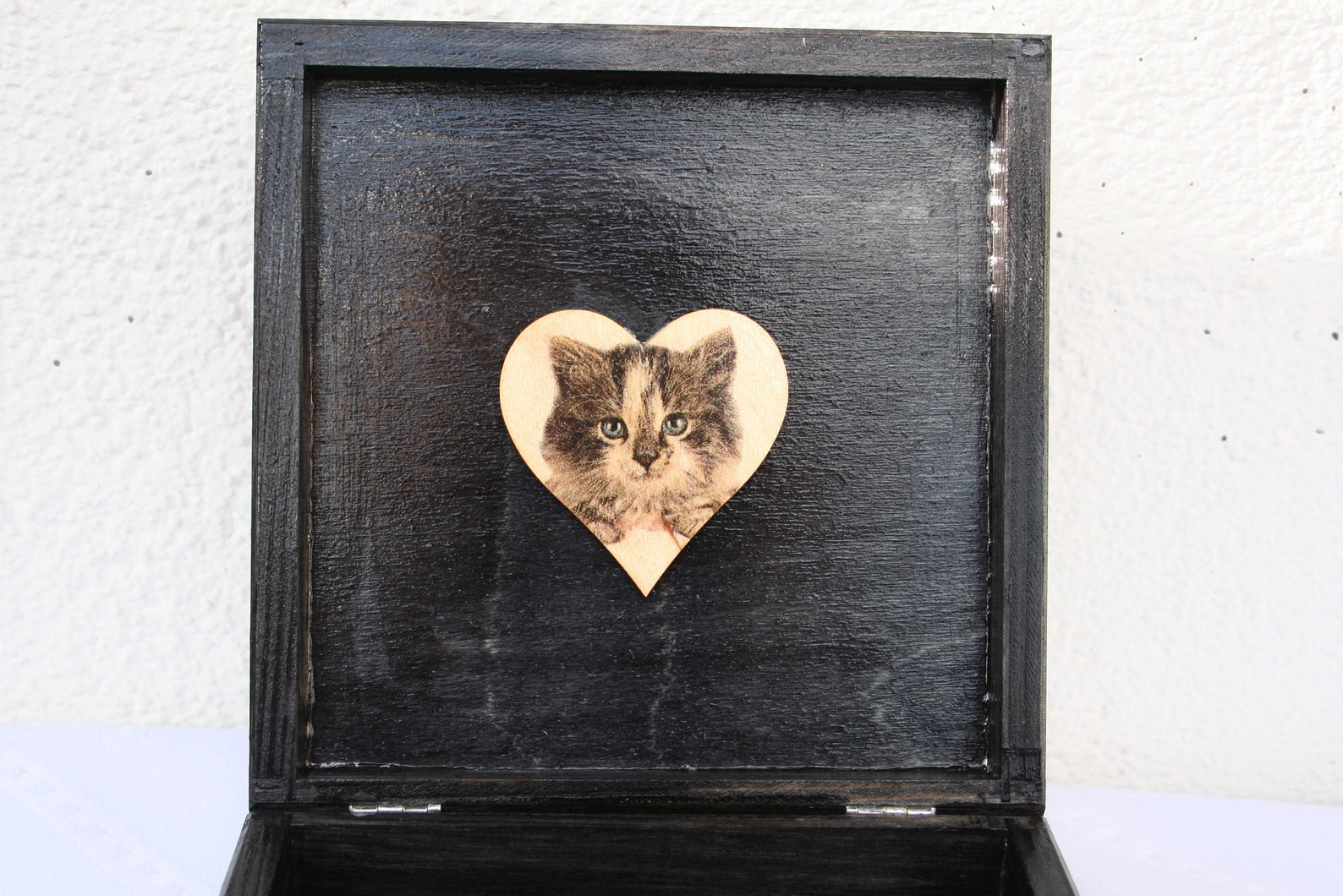 Jewelry Box Black Cat Box for Cat Lover Wood Box Black Cat | Etsy