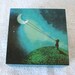 Jewelry Box Over the Moon Wooden Box Keepsake Box Blue Box - Etsy