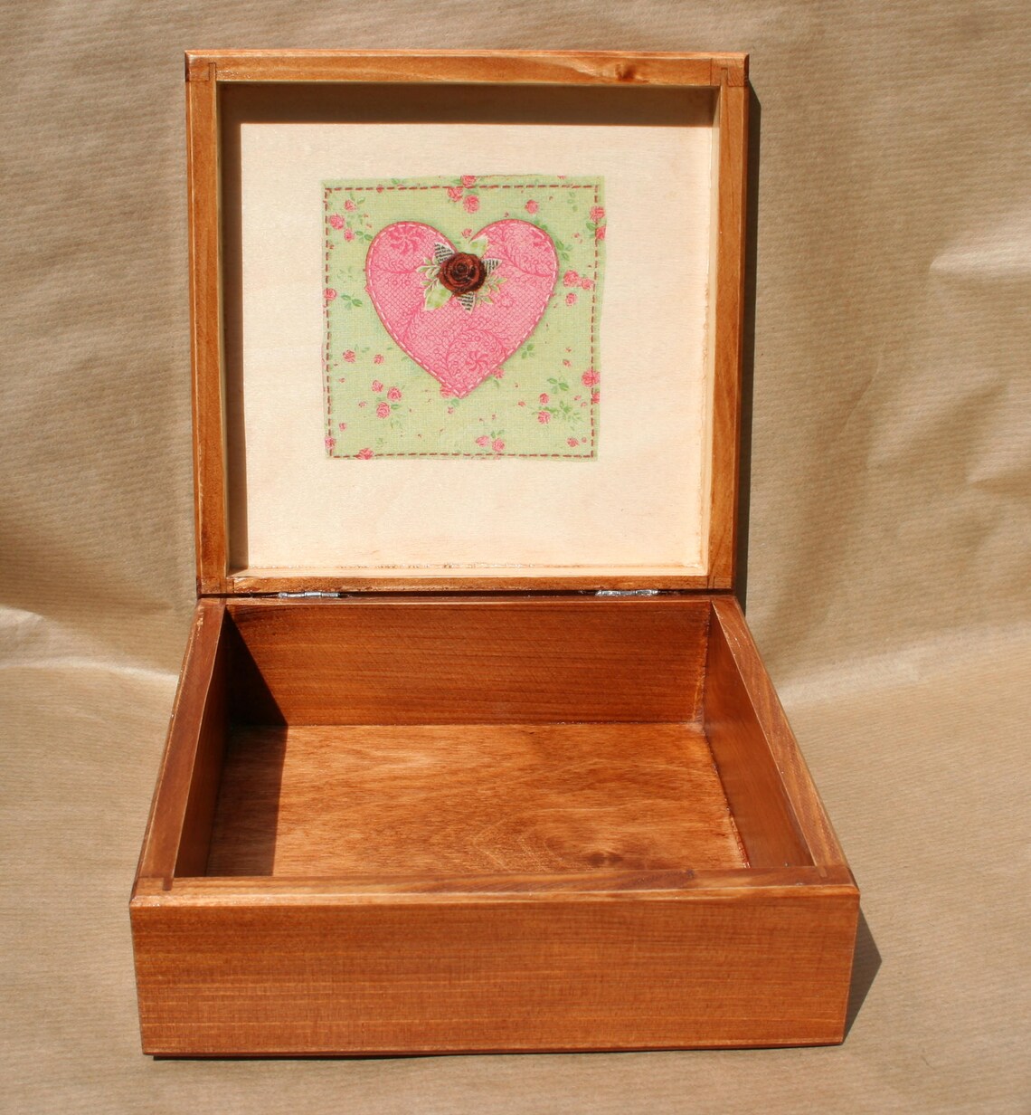 Wooden Box Angel Box Angel With Heart Keepsake Box Jewerly - Etsy