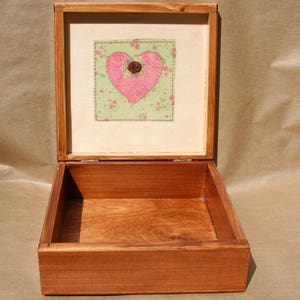 Wooden Box Angel, Box Angel With Heart, Keepsake Box, Jewerly Box ...