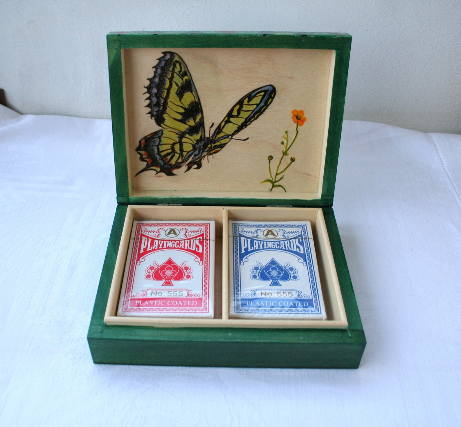 Playing Cards Box Box With Playing Cards Wooden Box Wooden - Etsy