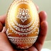 Golden Easter Eggs, 1x Gold Goose Egg, Handmade Pysanky, Unique Eggs ...