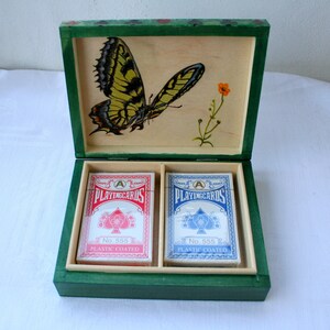 Playing Cards Box, Box With Playing Cards, Wooden Box, Wooden Playing ...