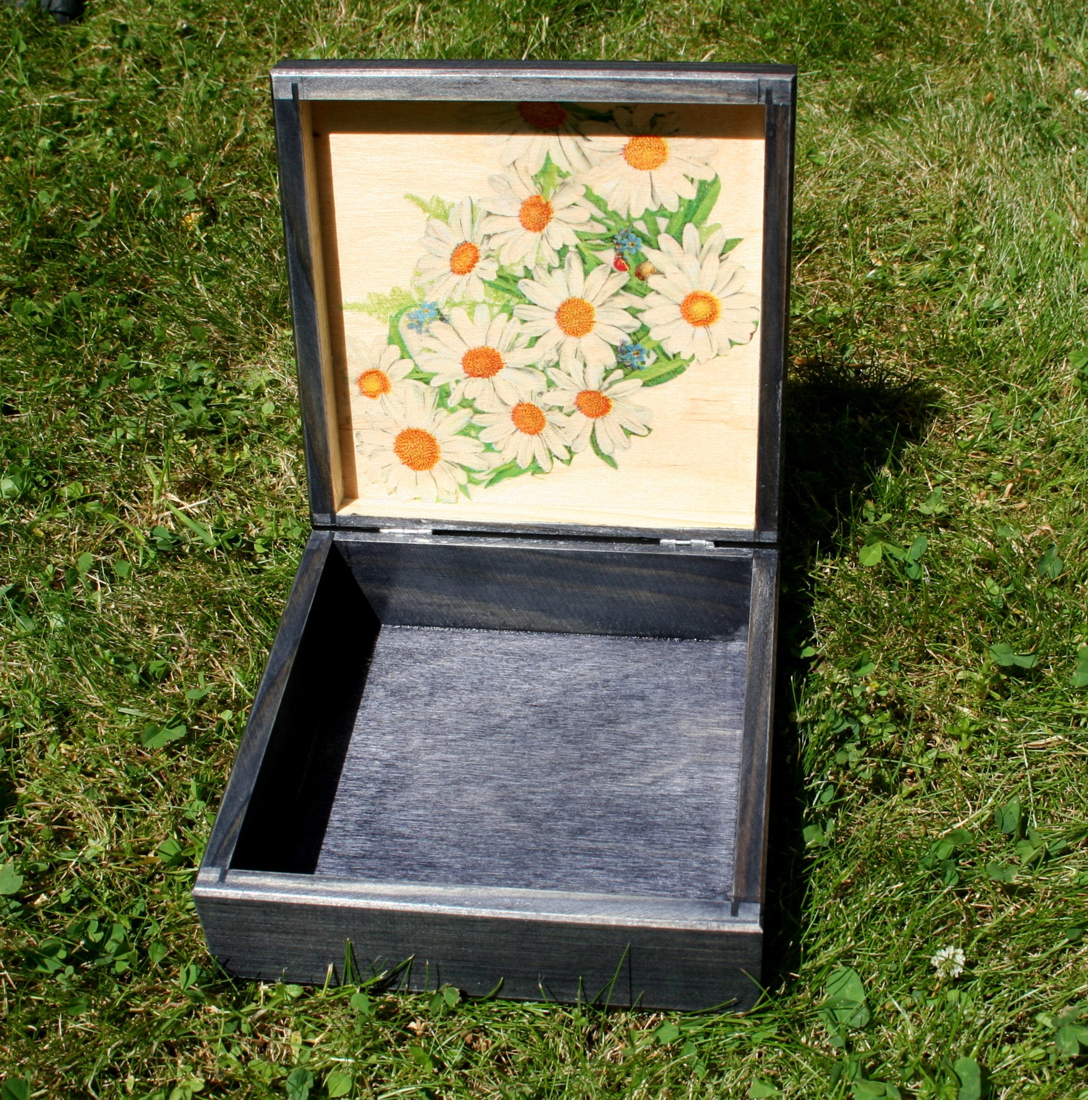 Wooden Box Poppy Flowers Box Poppies Keepsake Box Jewerly - Etsy