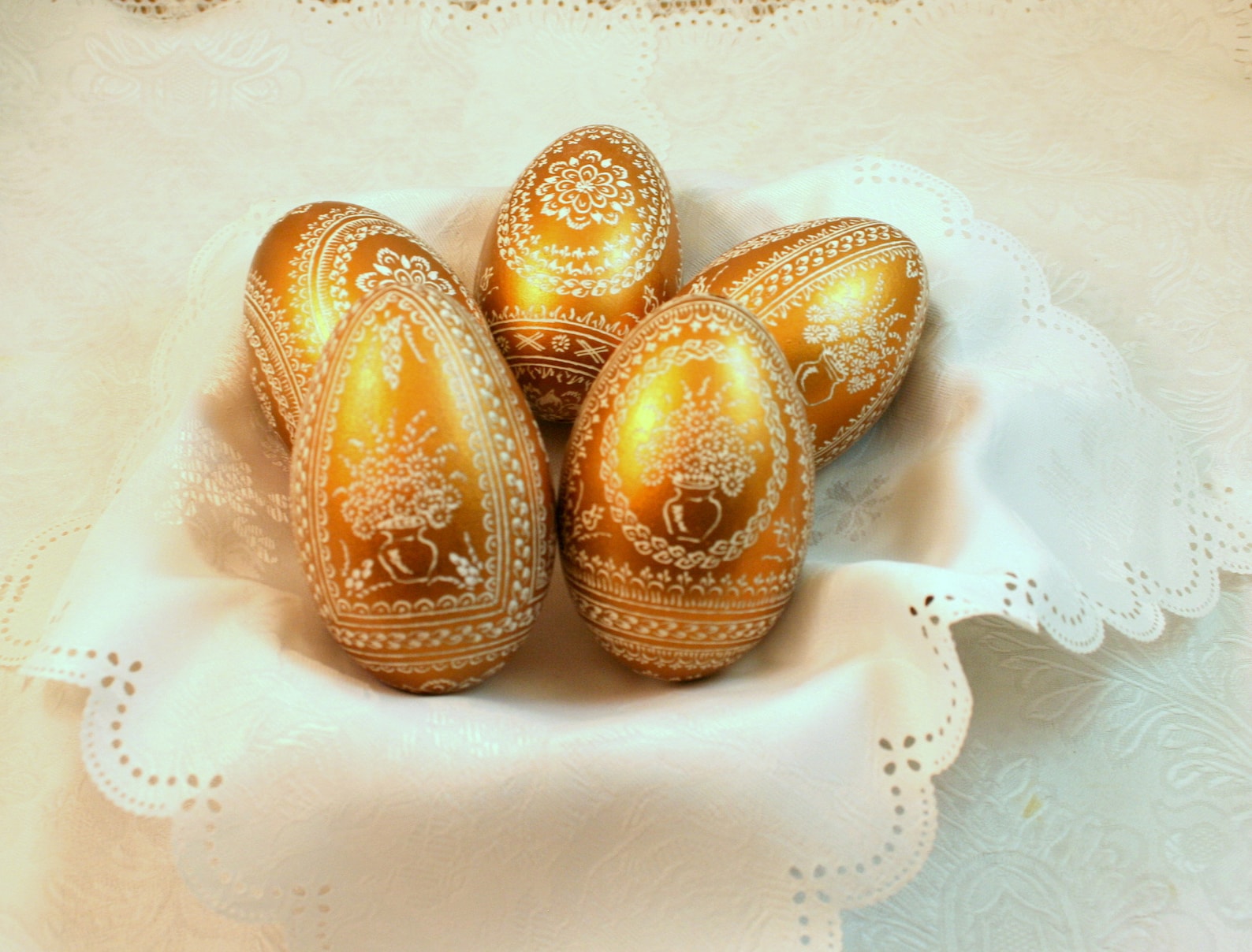 Golden Goose Eggs Easter Eggs Handmade Pysanky Unique Eggs - Etsy