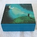 Jewelry Box Over the Moon Wooden Box Keepsake Box Blue Box - Etsy