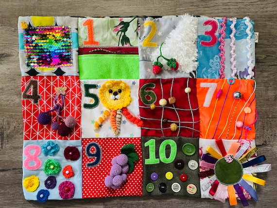 Fidget Sensory Blanket for Dementia Alzheimers 15x20 in FREE - Etsy Canada