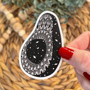 Avocado Sticker, Avocado Vinyl Sticker, Avocado Laptop Sticker, Food ...