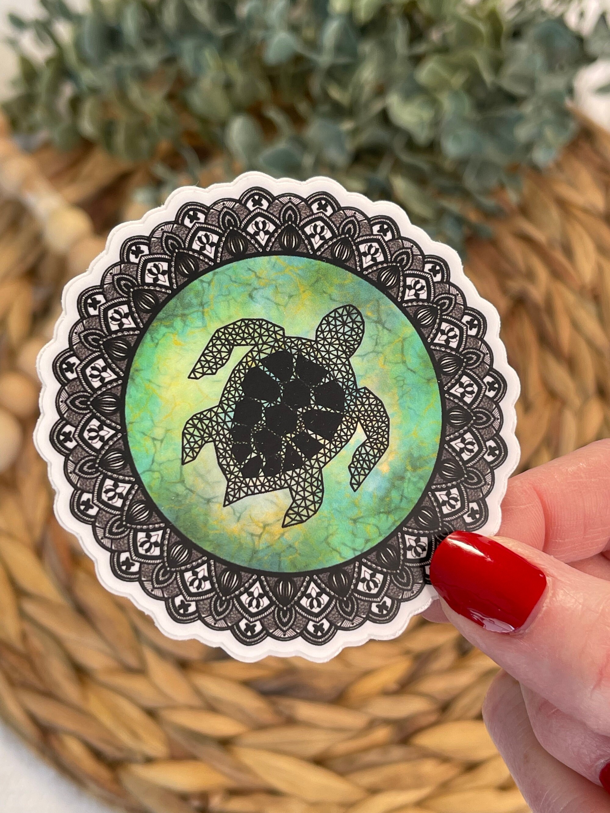 Turtle Sticker Turtle Sea Animal Sticker Ocean Sticker - Etsy