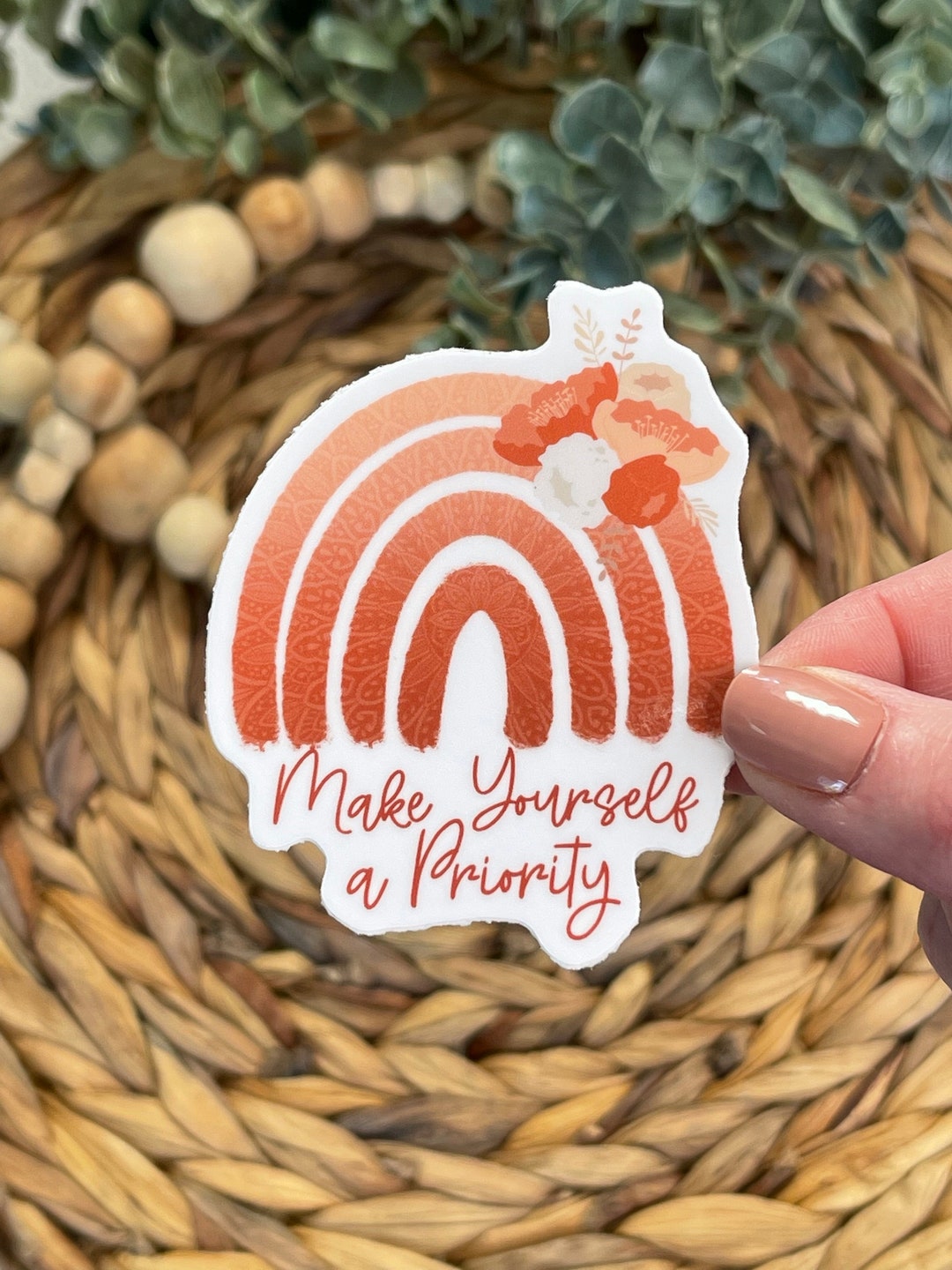 Make Yourself A Priority Sticker, Mental Health Decal, Self Love ...